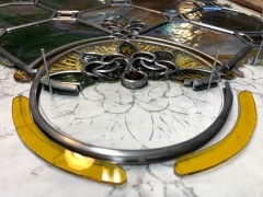 Stained Glass – Restoration Ellipse Transom | Parrett Windows & Doors