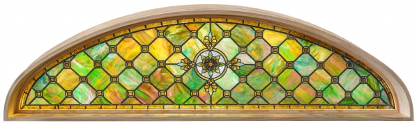 Stained Glass – Restoration Ellipse Transom | Parrett Windows & Doors